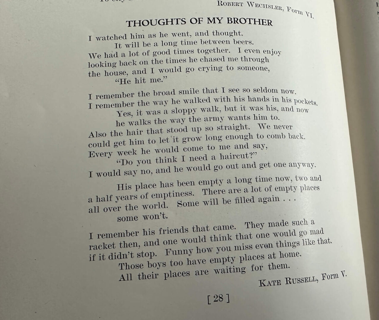 Fieldston Upper Students Share Academic Work in “Inklings” Journal ...